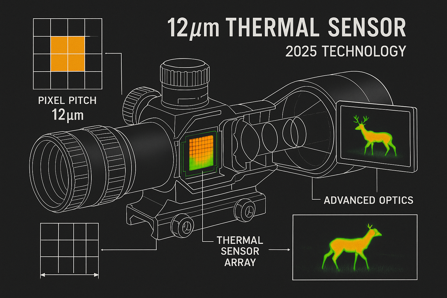 12μm Thermal Sensor Hunting Scope: Technical Guide 2025 – GTGUARD