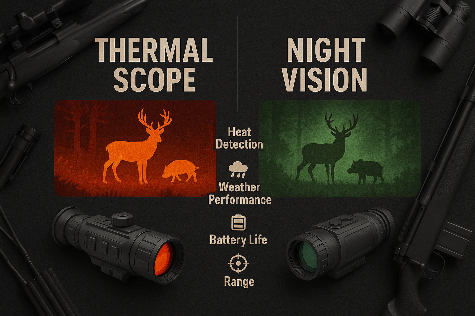Thermal Scope vs Night Vision: Complete Comparison Guide 2025 | GTGUARD