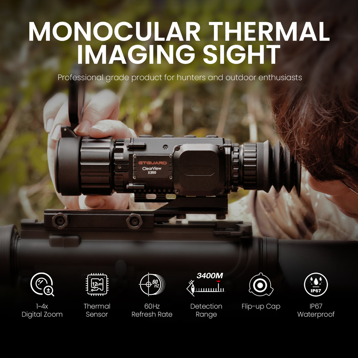 GTGUARD ClearView X350 Thermal Imaging Scope